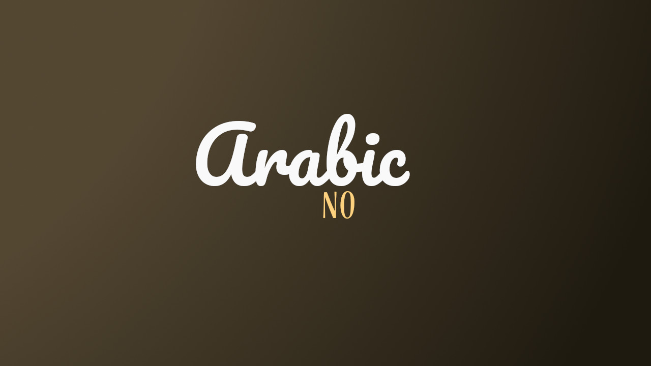 How To Say No In Arabic